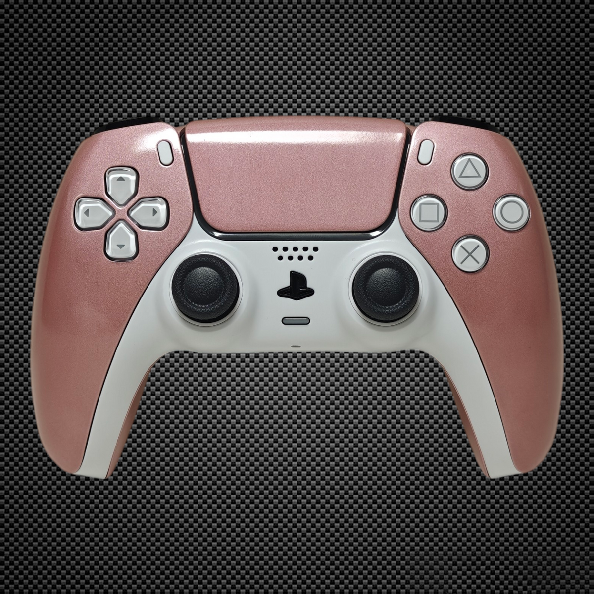 Pink Rose Gold Themed PS5 Custom Dualsense Controller Primzstar Modz