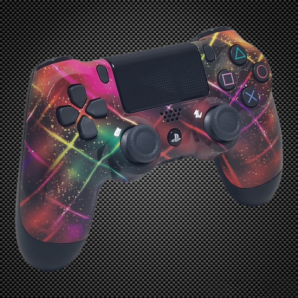 Rainbow Stars Themed Official PS4 Controller V2 Custom – Primzstar Modz