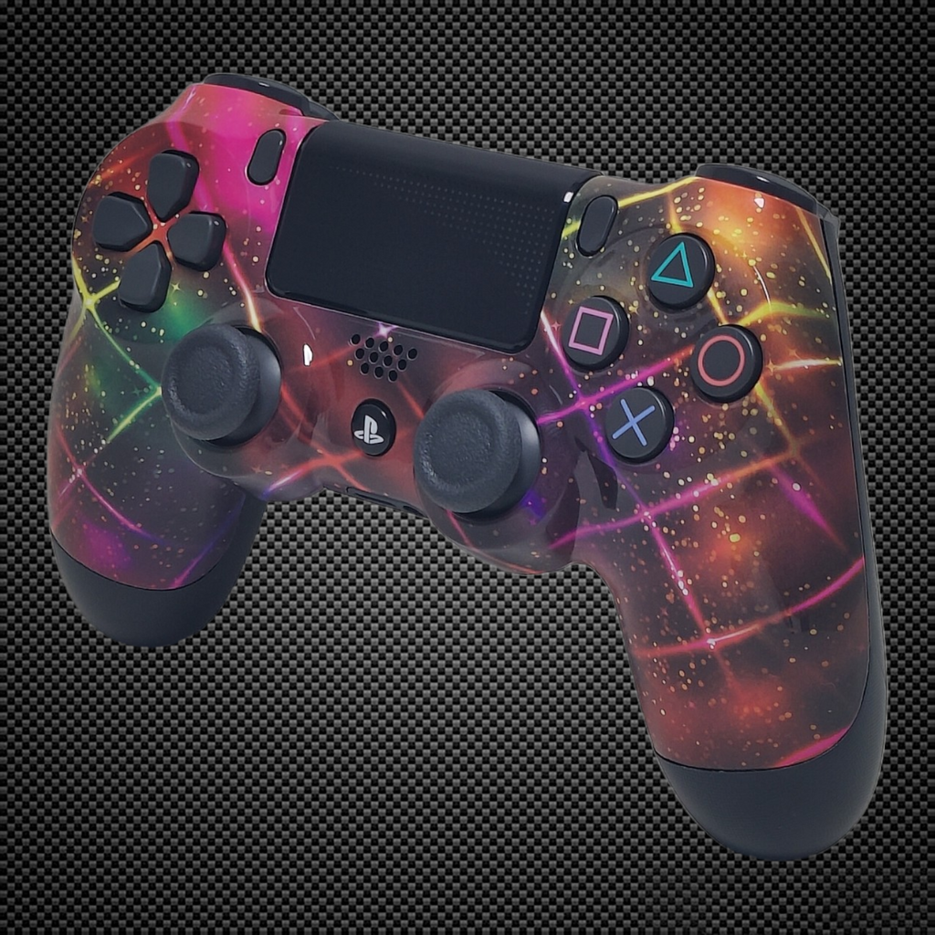 Rainbow Stars Themed Official PS4 Controller V2 Custom – Primzstar Modz