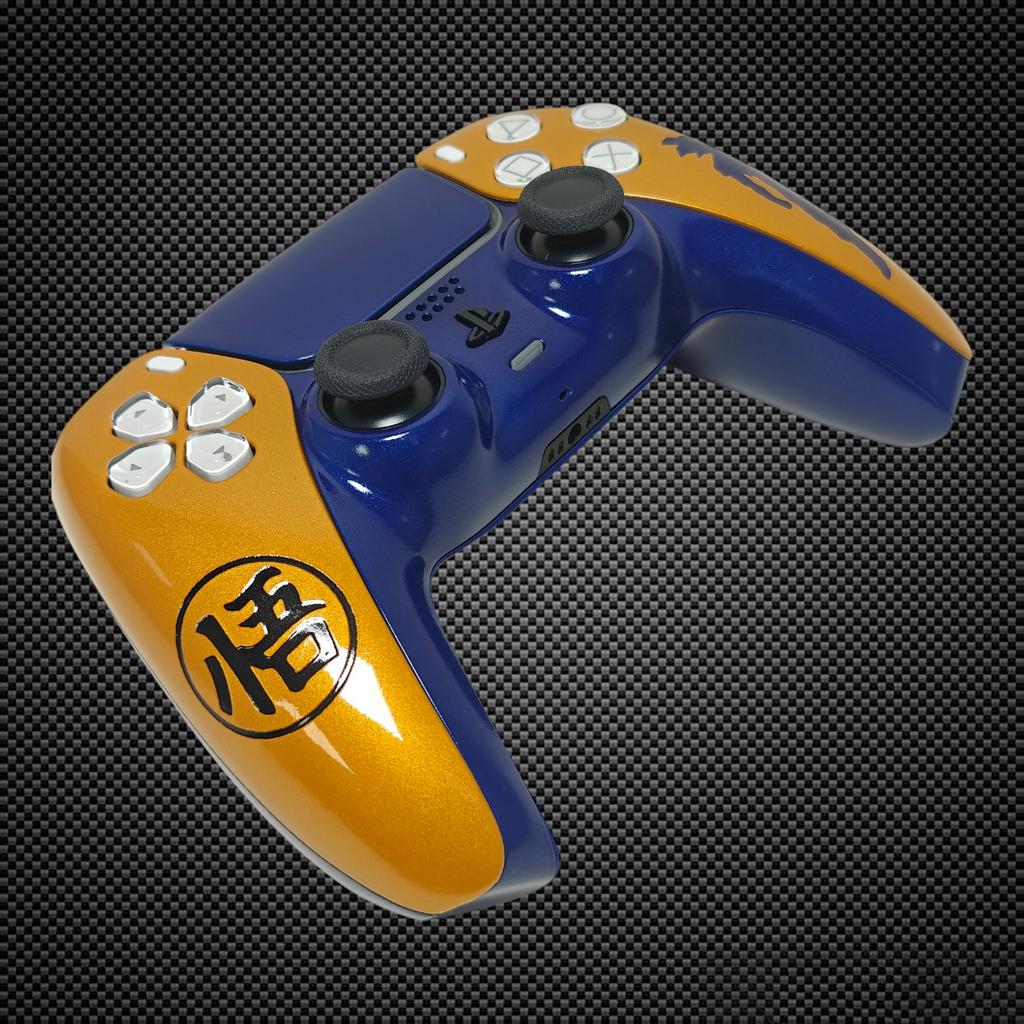 Dragonball Z Goku Themed PS5 Custom Dualsense Controller – Primzstar Modz