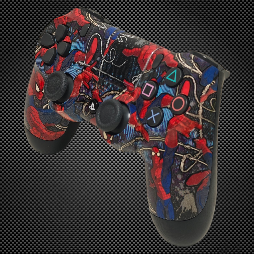Cartoon Spiderman Themed Official PS4 Controller V2 Custom – Primzstar Modz