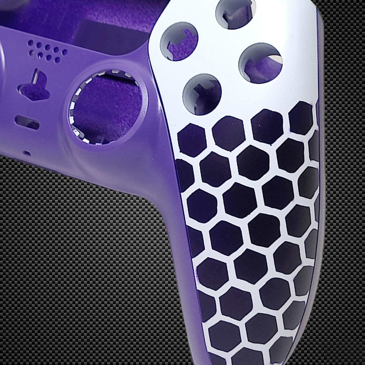 Purple Hexo Themed PS5 Controller Full Shell Custom Airbrush ...