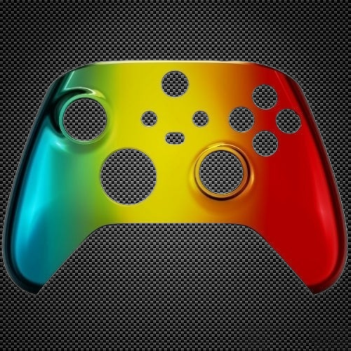 Chrome Rainbow Themed Xbox Series X/S Custom Controller Front Shell ...