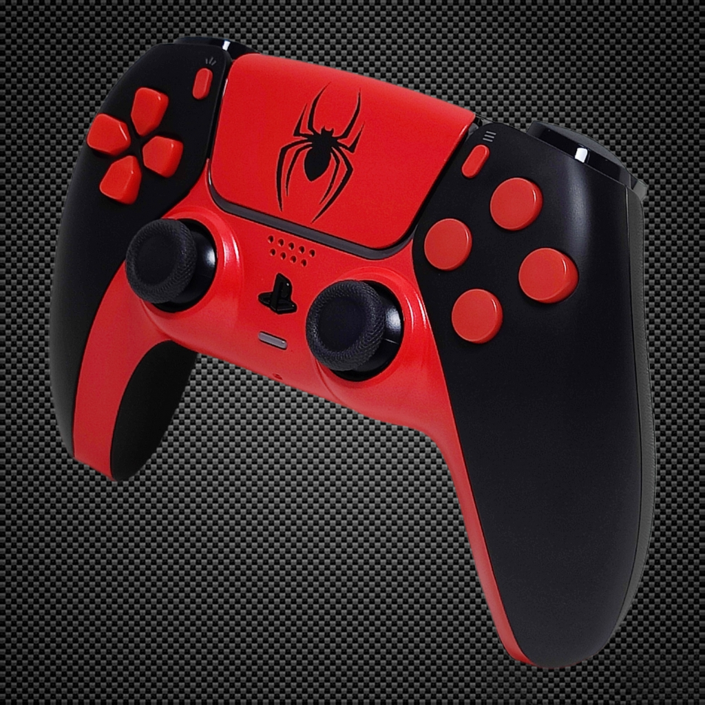 Spiderman Miles Morales Themed PS5 Custom Dualsense Controller ...