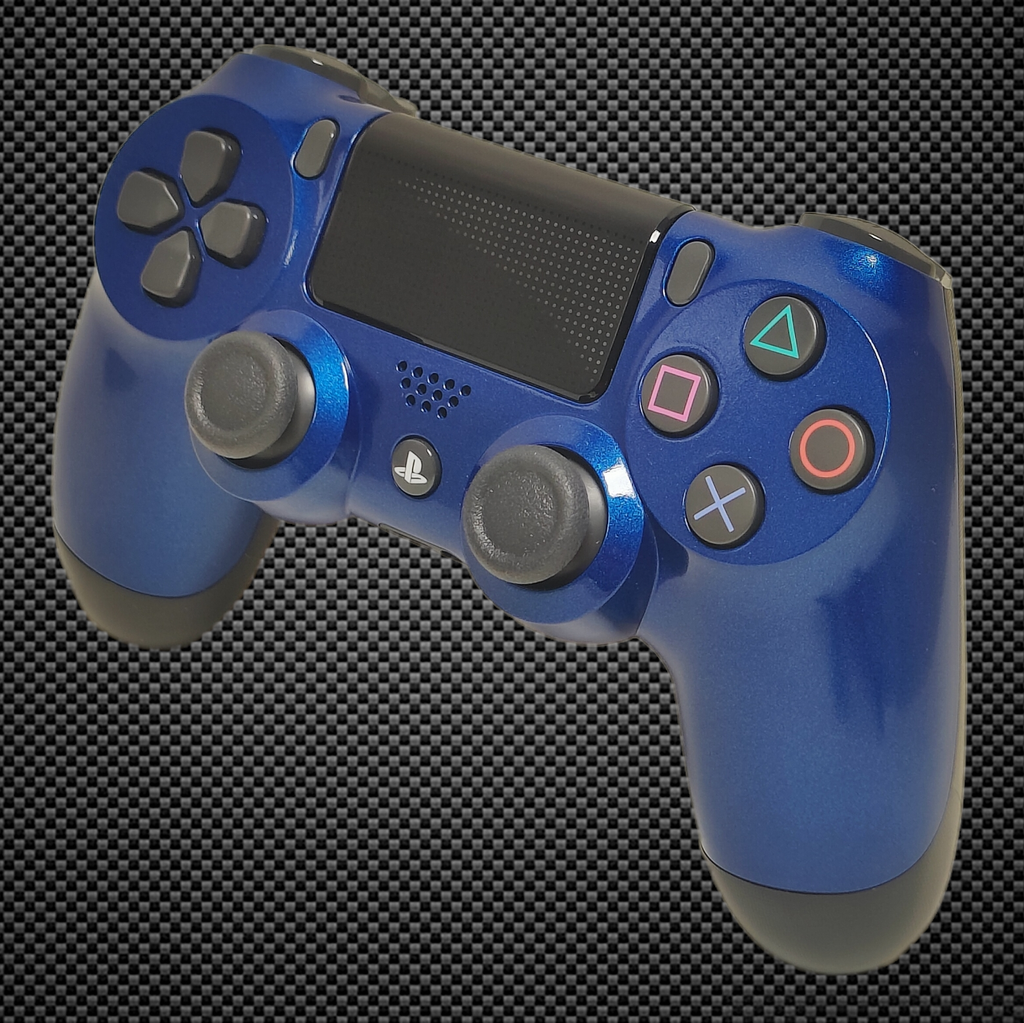 Metallic Blue Themed Official PS4 Controller V2 Custom – Primzstar Modz
