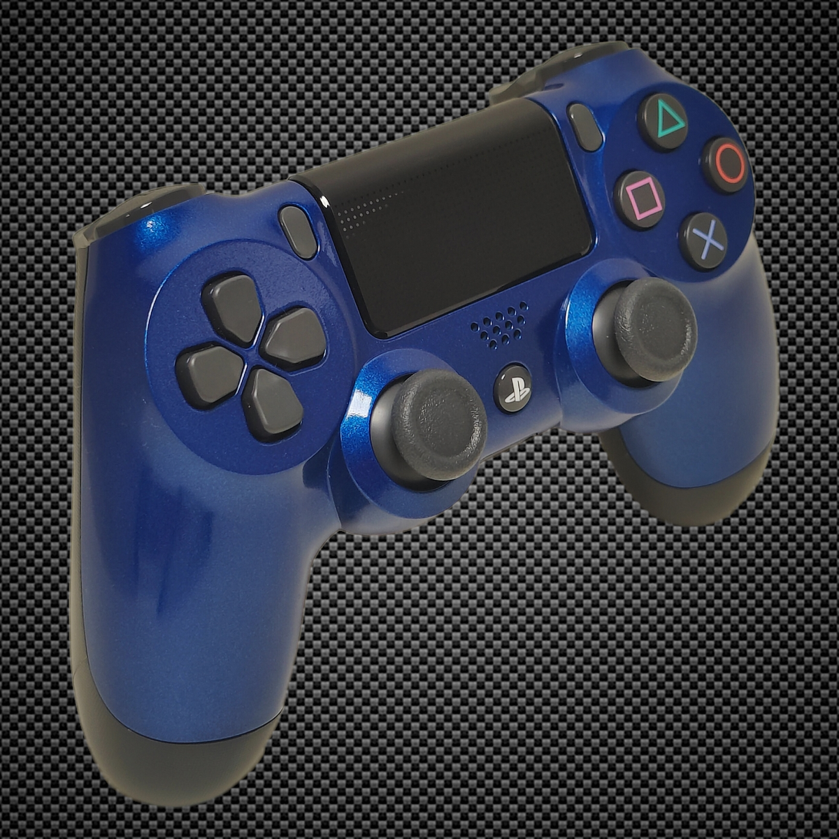 Metallic Blue Themed Official PS4 Controller V2 Custom – Primzstar Modz