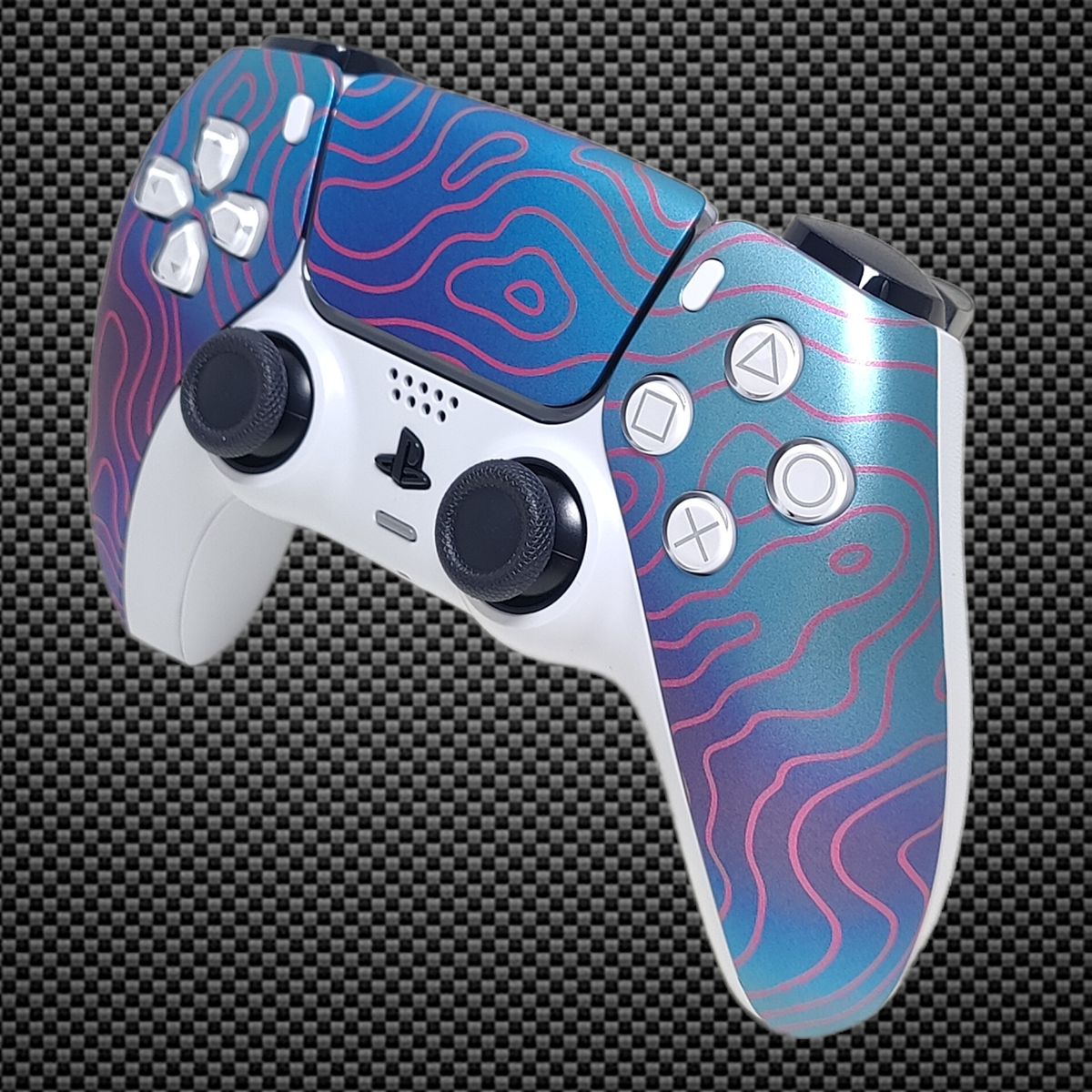 Damascus Themed PS5 Custom Dualsense Controller – Primzstar Modz