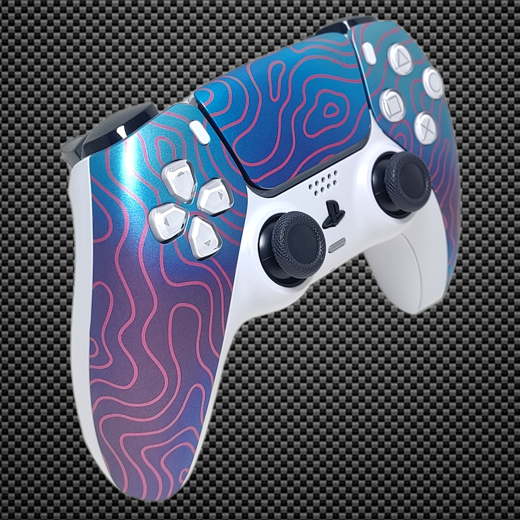 Damascus Themed PS5 Custom Dualsense Controller – Primzstar Modz