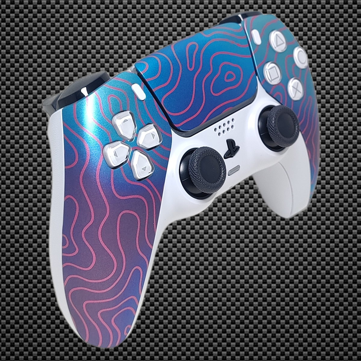 Damascus Themed PS5 Custom Dualsense Controller – Primzstar Modz