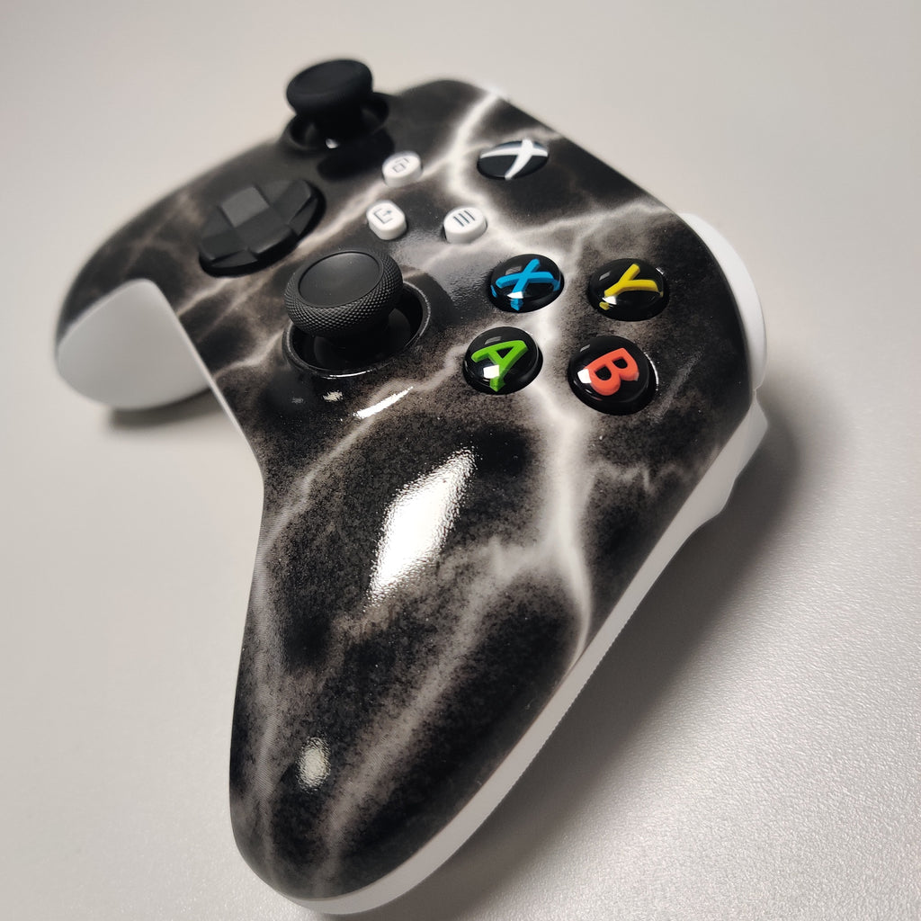Black & White Lightning Themed Xbox Series X/S Custom Controller ...