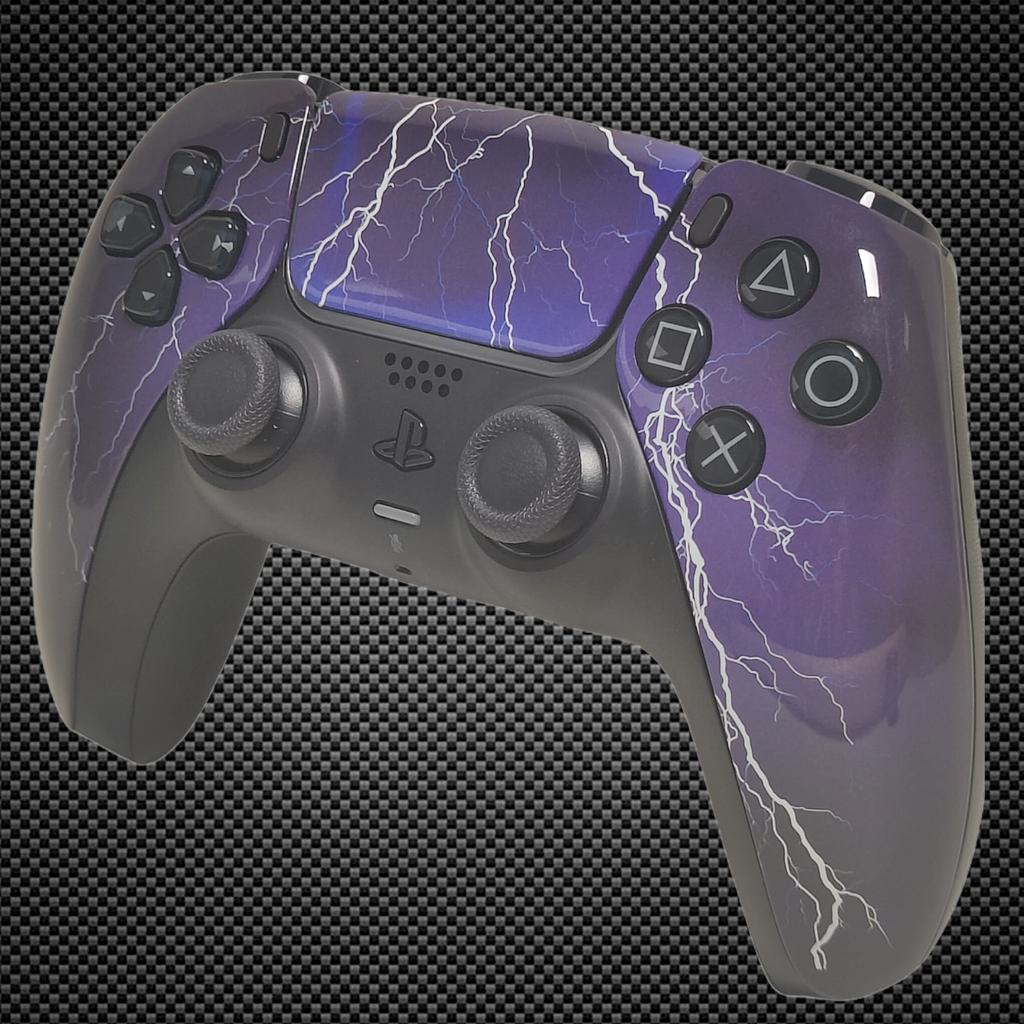 Thunder Lightning Themed PS5 Custom Dualsense Controller – Primzstar Modz