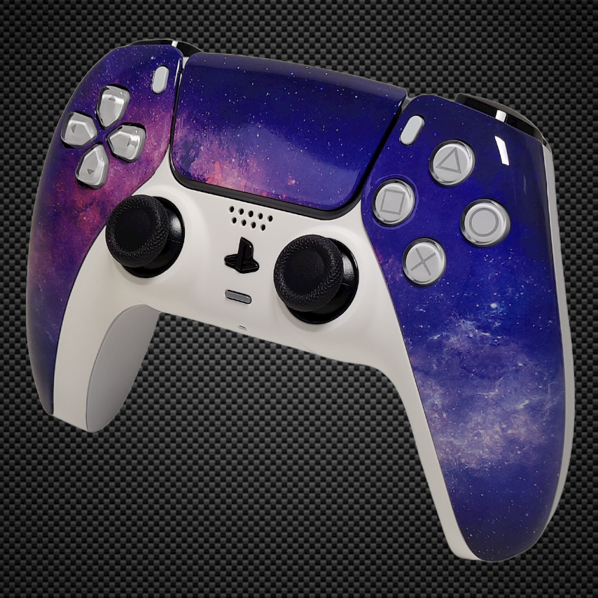Galaxy Stars Themed PS5 Custom Dualsense Controller – Primzstar Modz