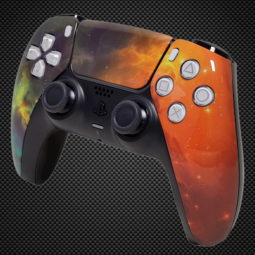 Nebula Stars Themed PS5 Custom Dualsense Controller – Primzstar Modz