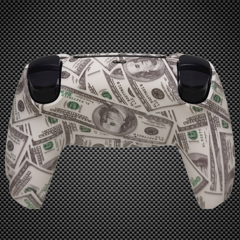 Money Dollar Bills Themed PS5 Custom Dualsense Controller – Primzstar Modz
