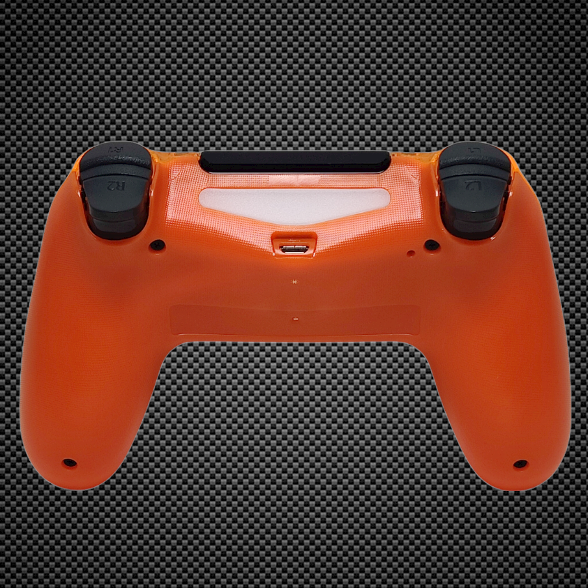 Crystal Transparent/Clear Orange Themed Official PS4 Controller V2 Cus ...