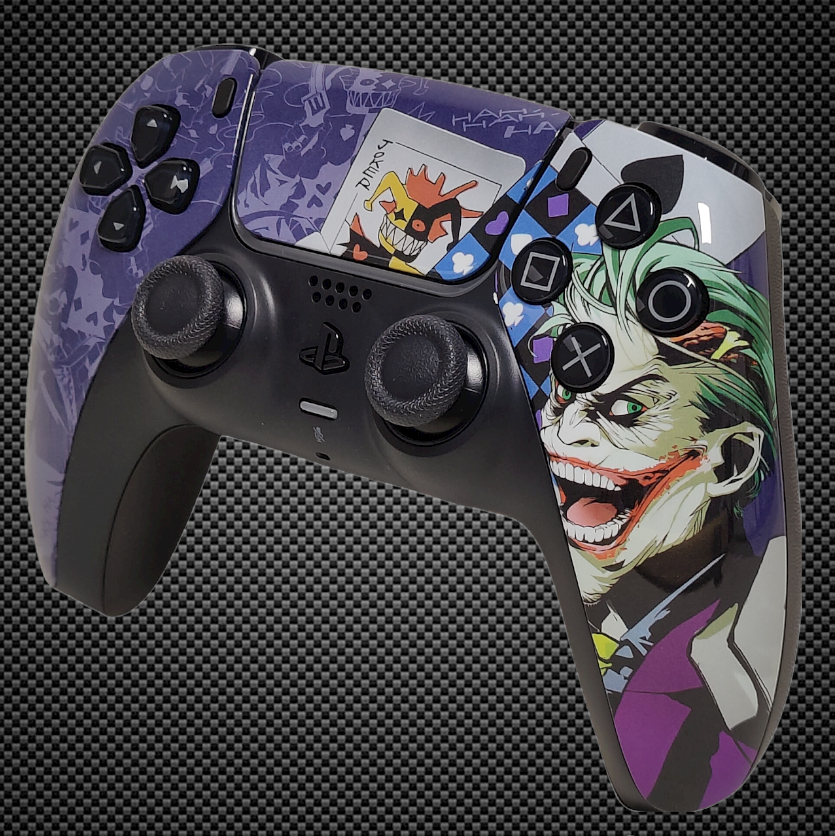 Comic Book Joker Themed PS5 Custom Dualsense Controller – Primzstar Modz