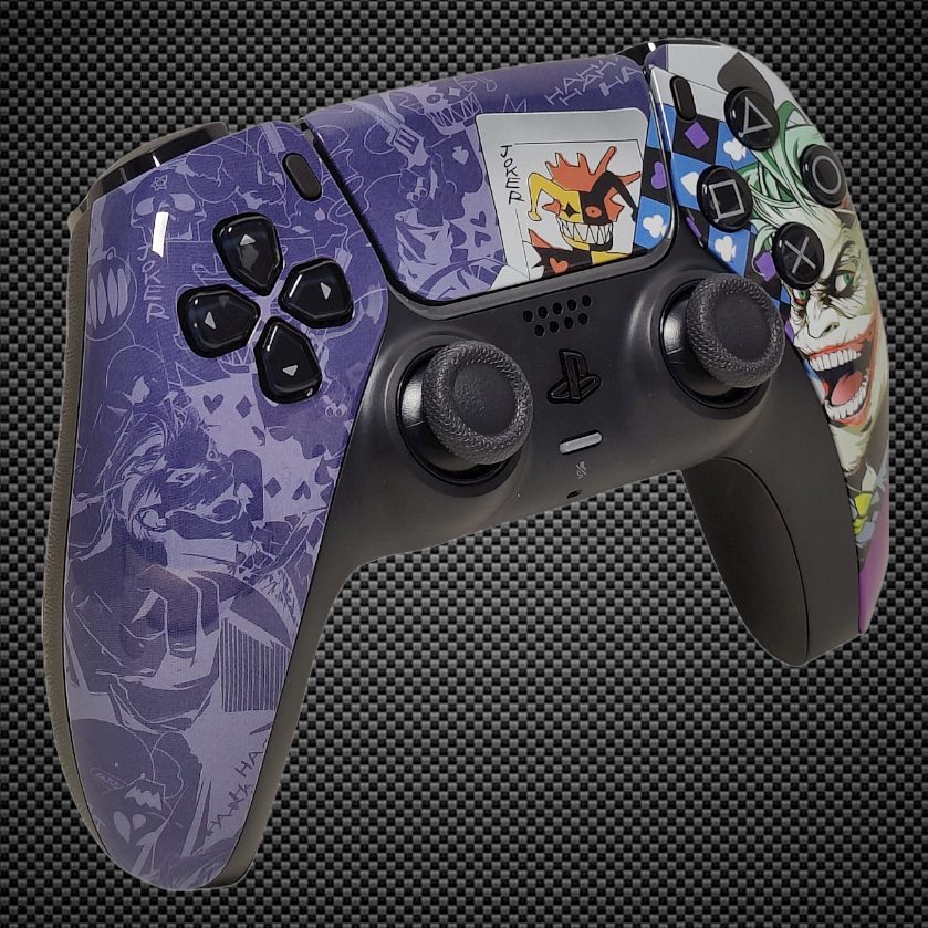 Comic Book Joker Themed PS5 Custom Dualsense Controller – Primzstar Modz